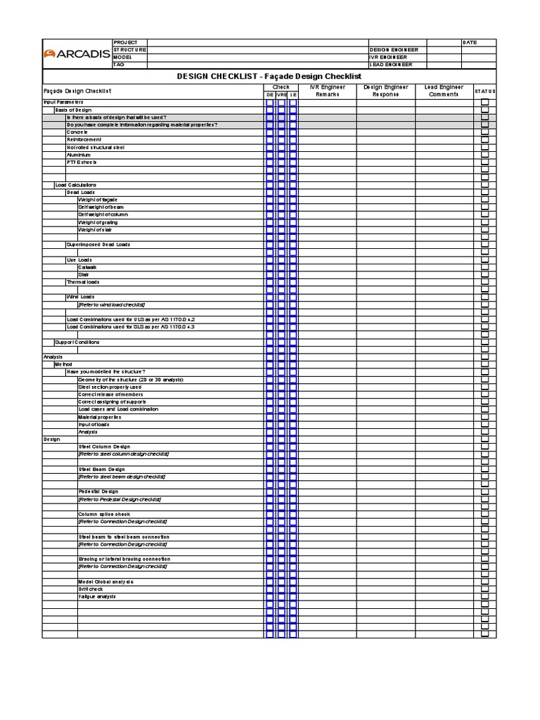 Facade Checklist | PDF