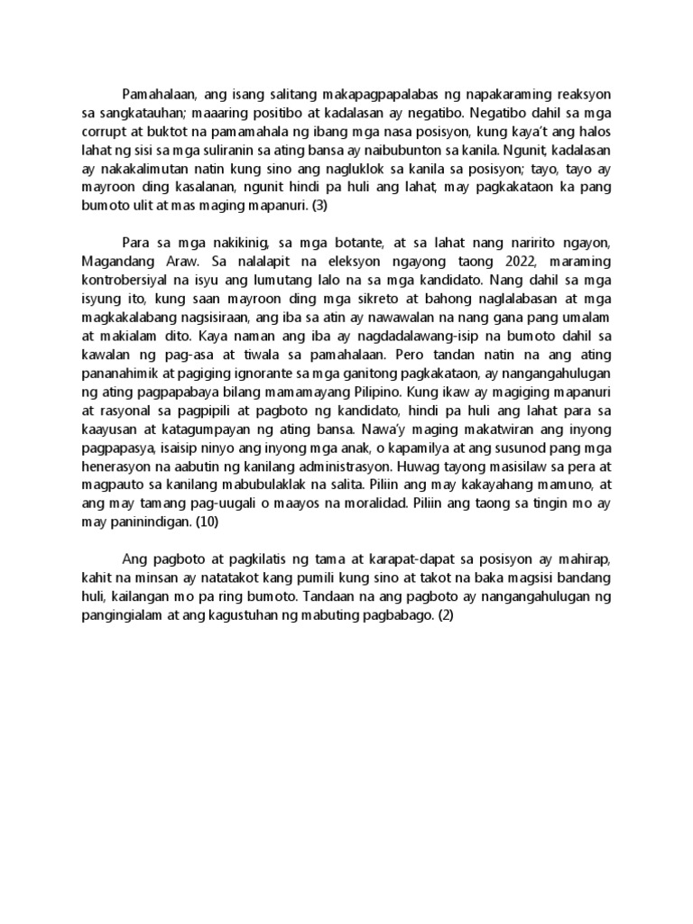 Eleksyon 2022 | PDF