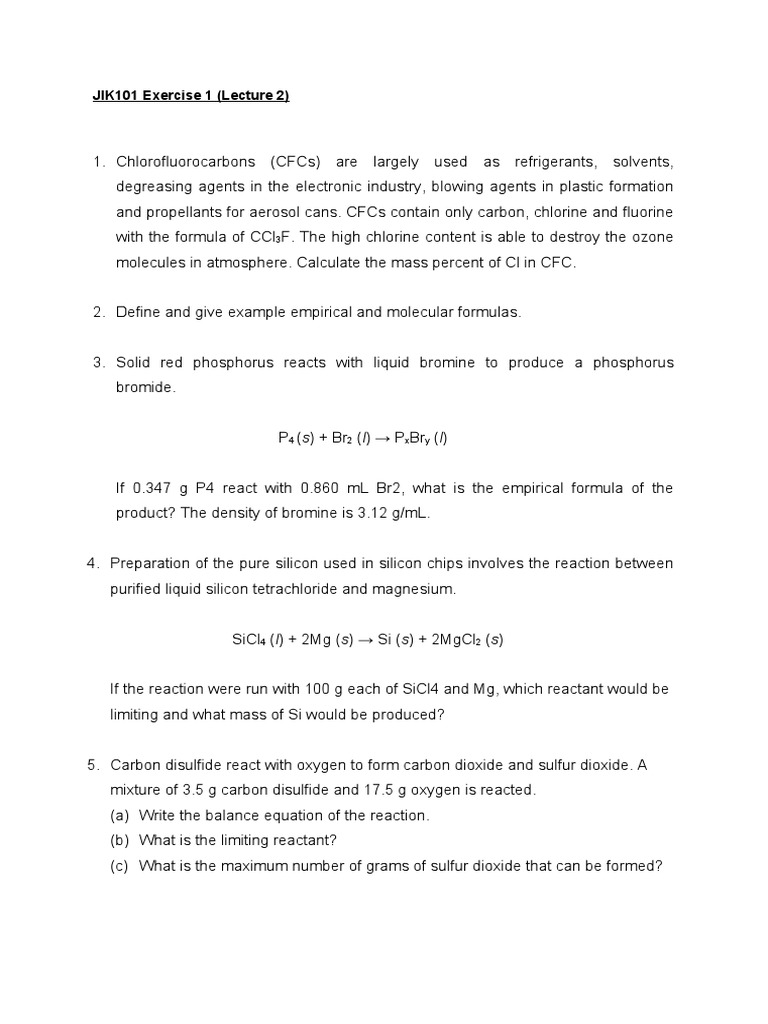 Lecture 2-Exercises | PDF