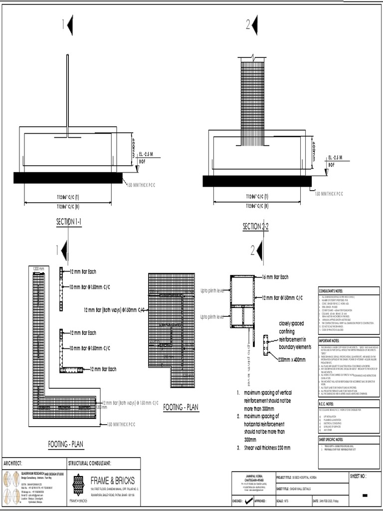 Shear Wall Foundation Details | PDF