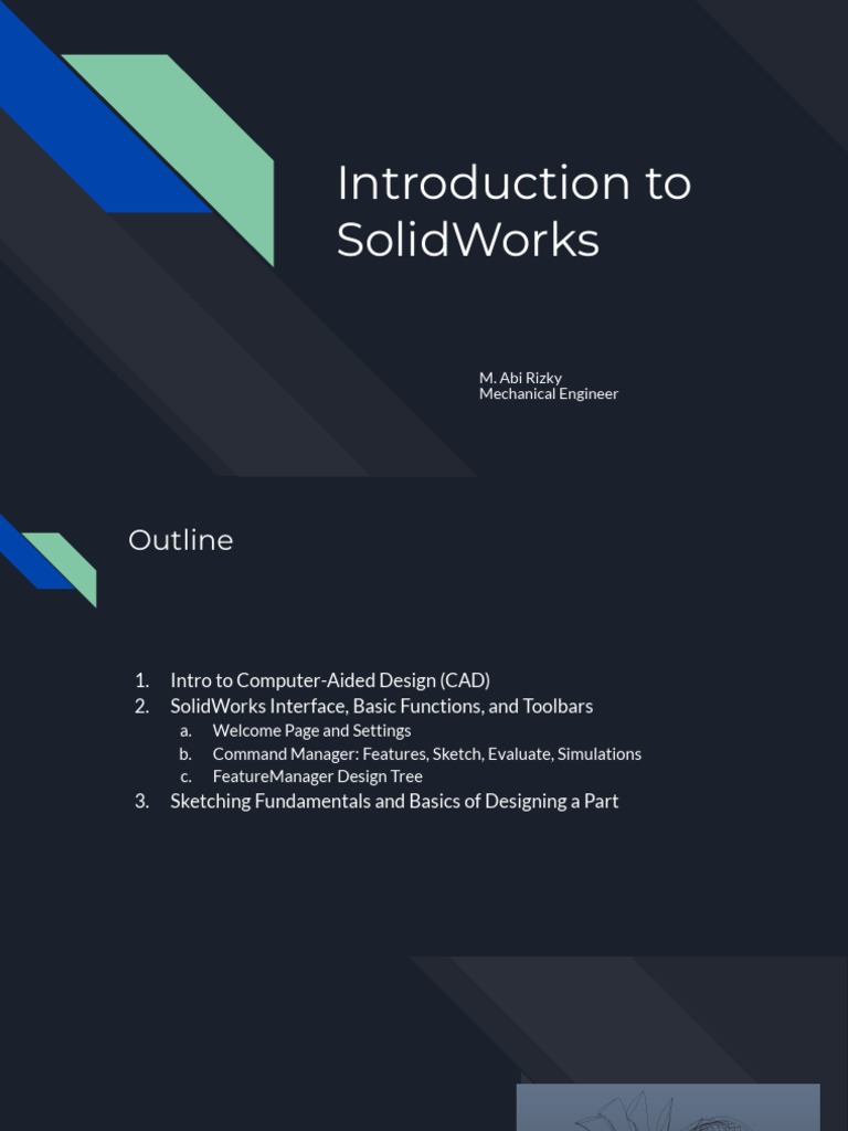 Introduction To SolidWorks | PDF