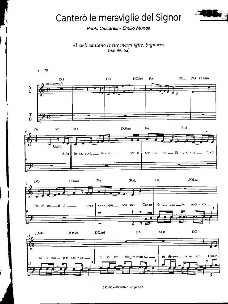 455 Canterò le meraviglie del Signor | PDF