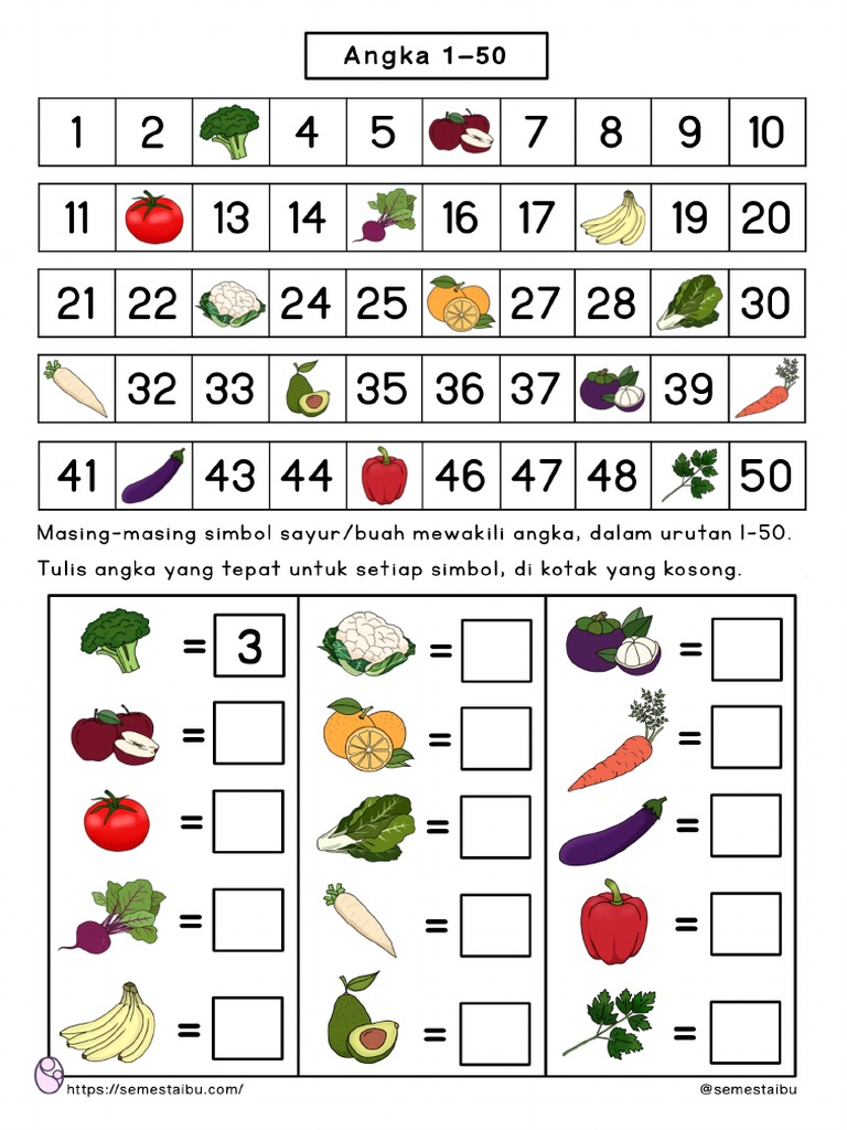 Mengisi angka 1–50.pdf | PDF