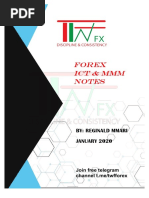 ICT Forex Trading Notes Guide | PDF | Market Trend | Day Trading