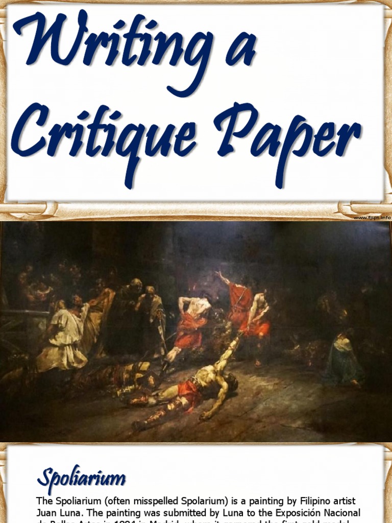Writing Critique Papers PDF | PDF | Cognitive Science | Cognition