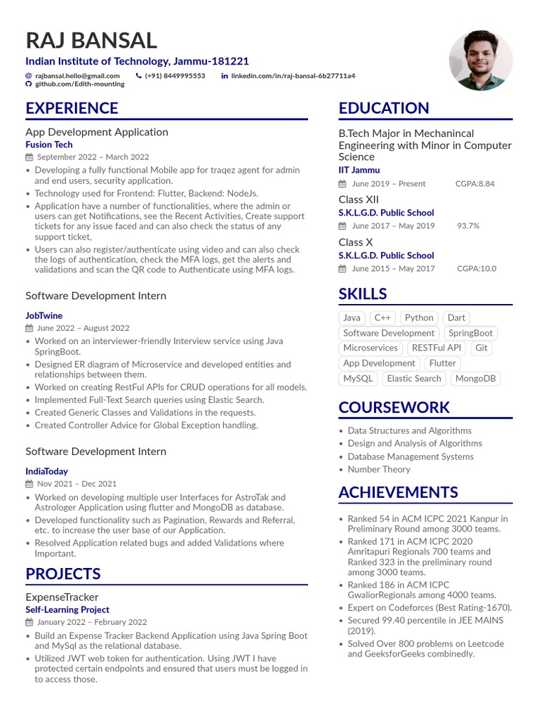 Raj Bansal Resume PDF | PDF | Business