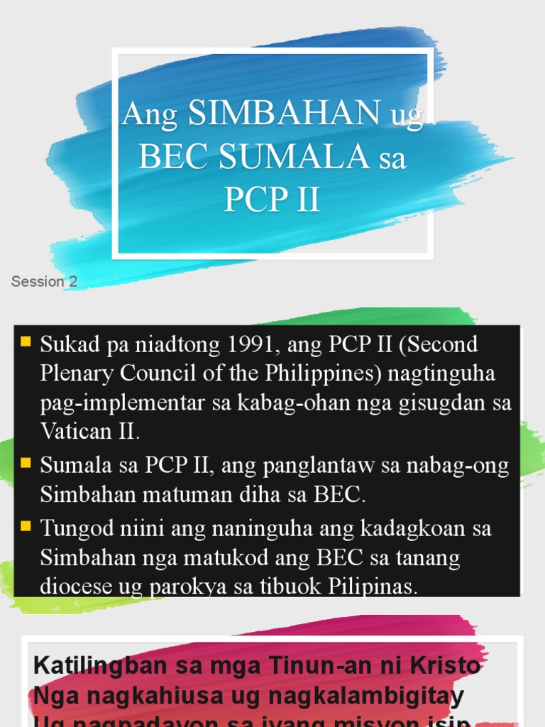 Session 2 - The Church and BEC - PCP II | PDF | Synod | Catholic ...