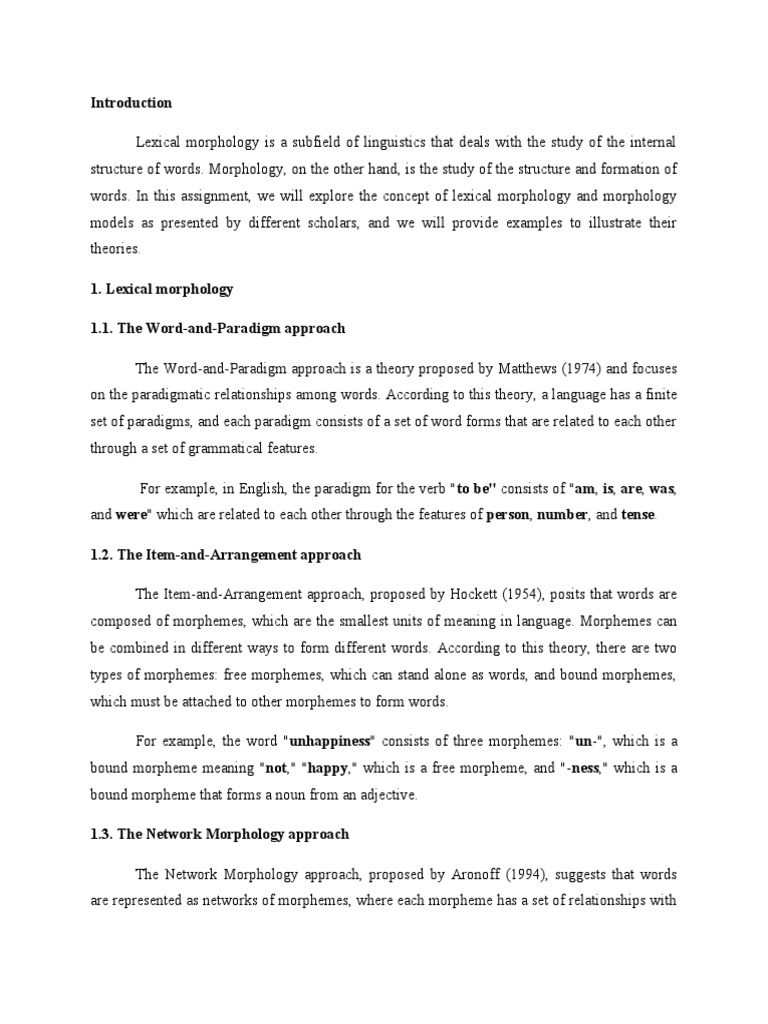 Morphology.docx | PDF