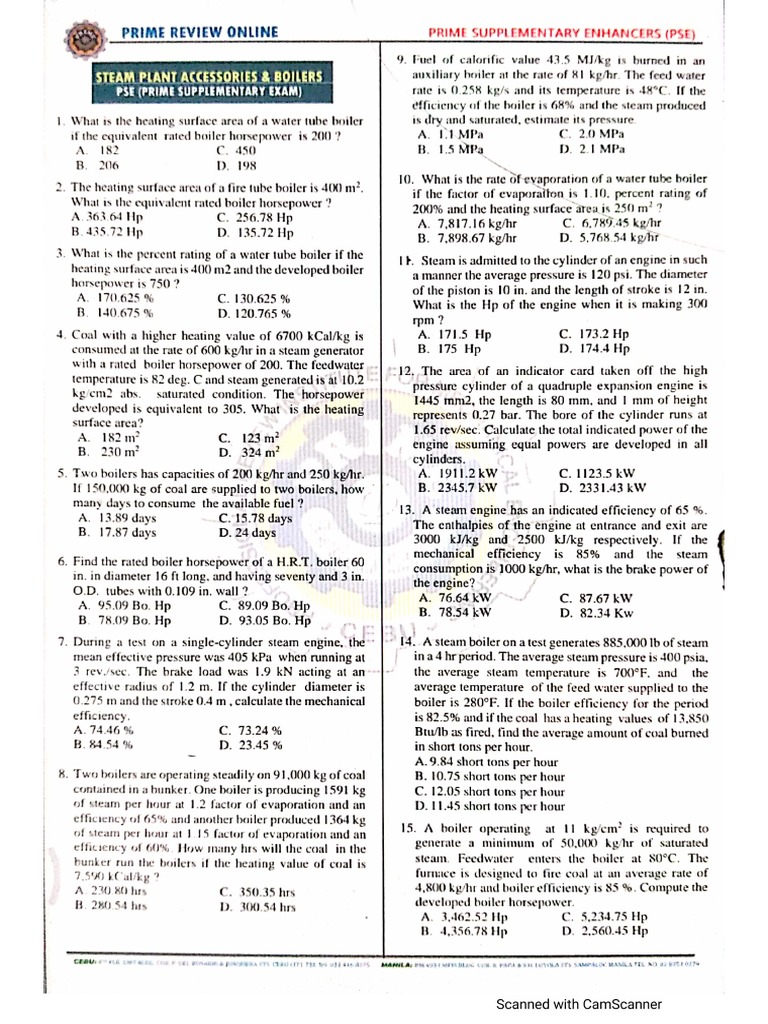 Steam PP Components PSE PDF | PDF