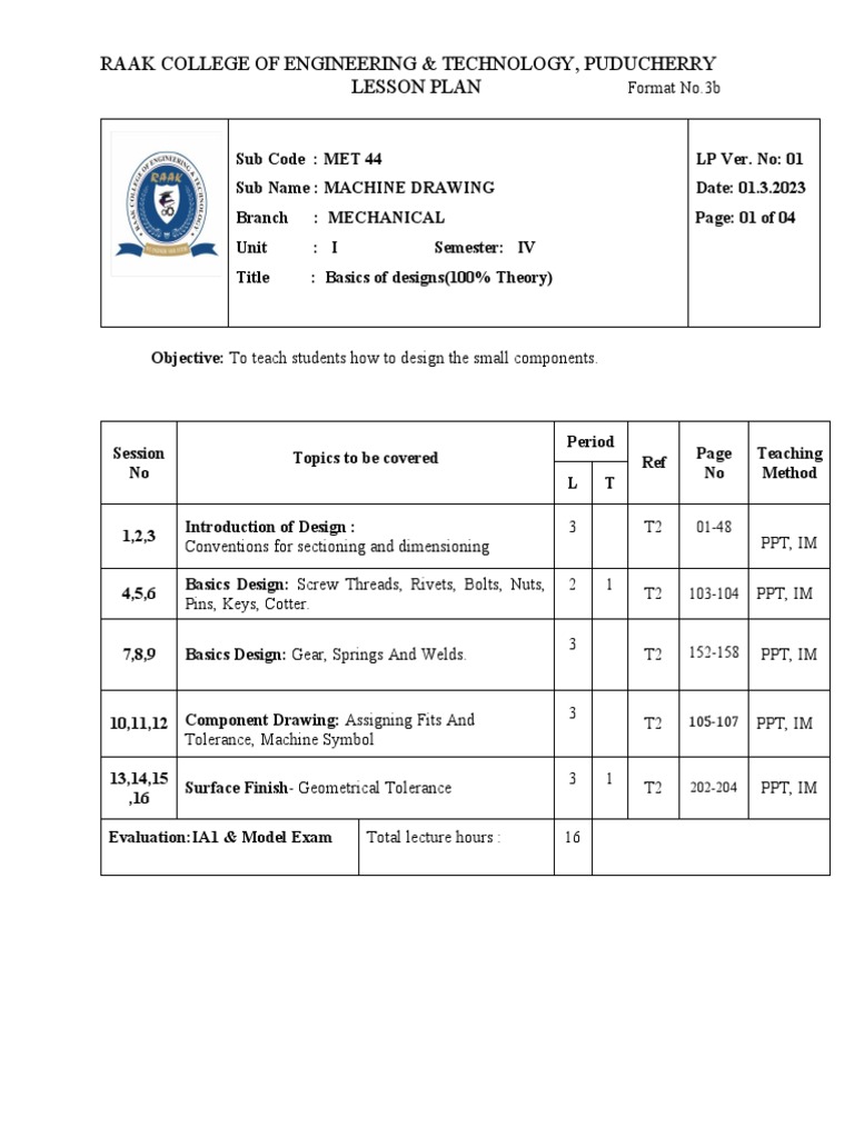 Machine Drawing | PDF