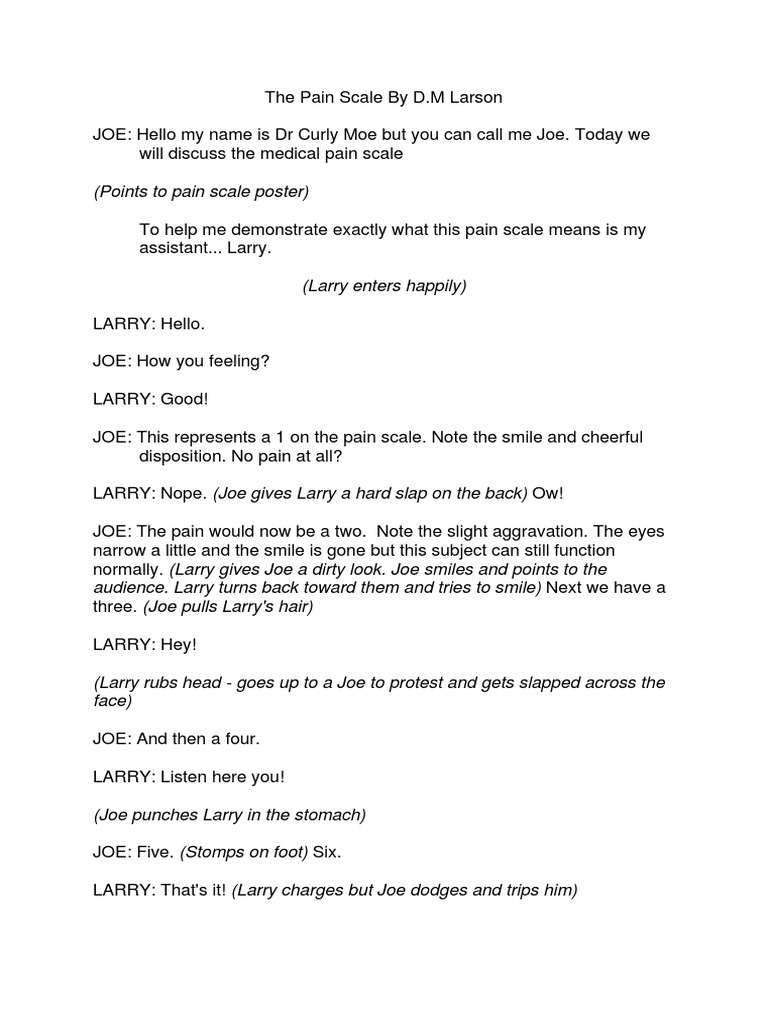 The Pain Scale by DM Larson PDF | PDF