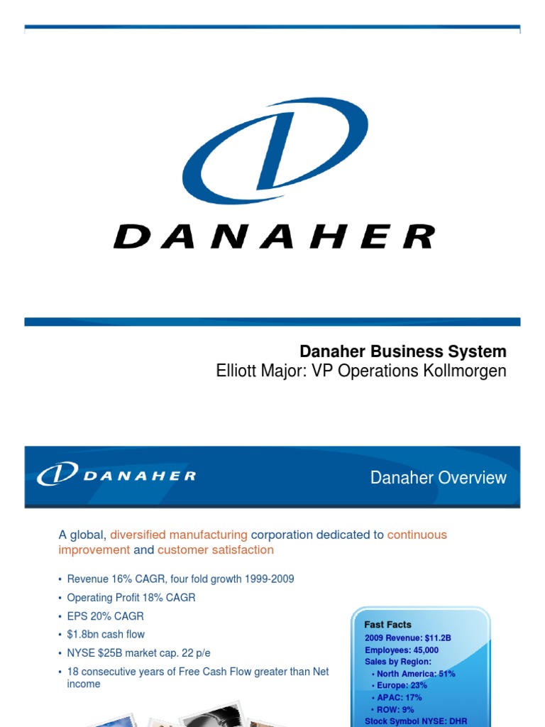 Danaher Business System Elliott Major VP | PDF