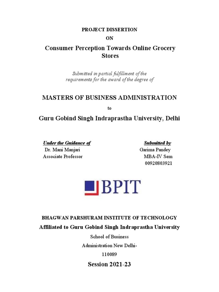 SYNOPSIS (gARIMA) | PDF