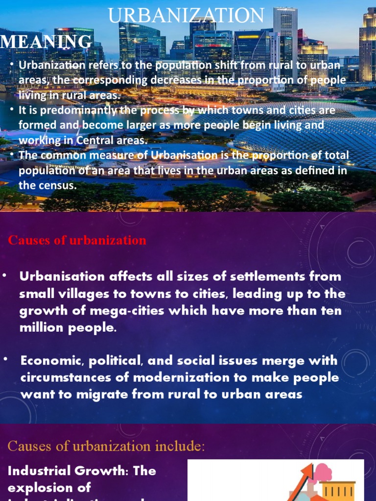 Geo Presentation On Urbanization | PDF