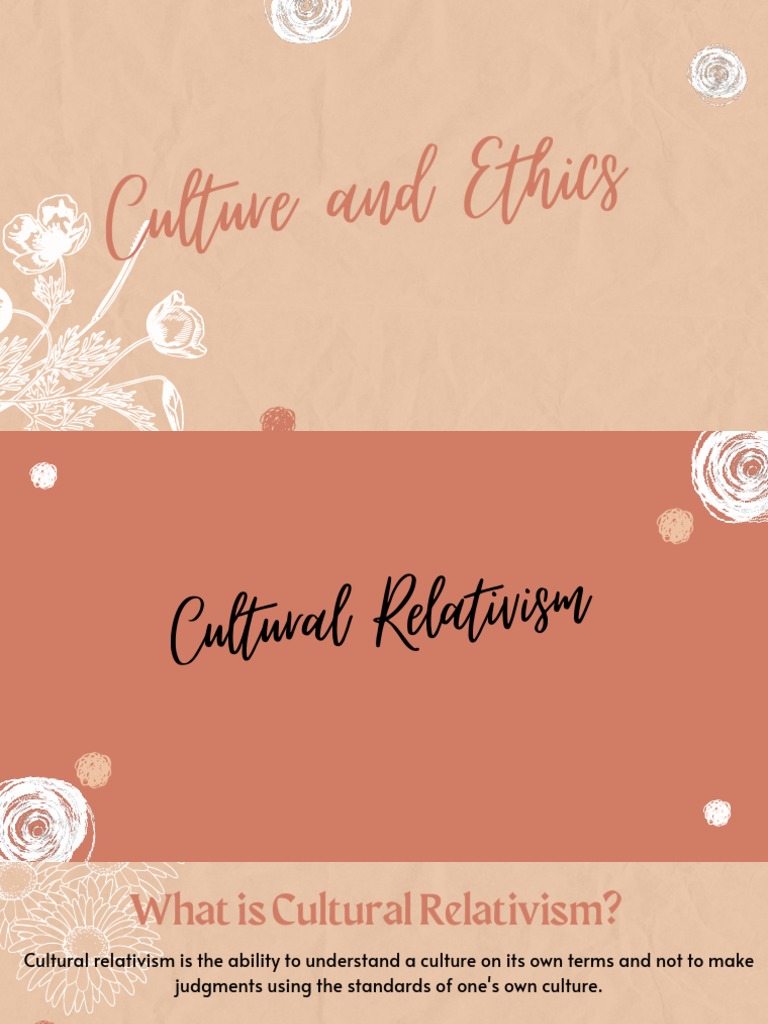 Culture and Ethics | PDF