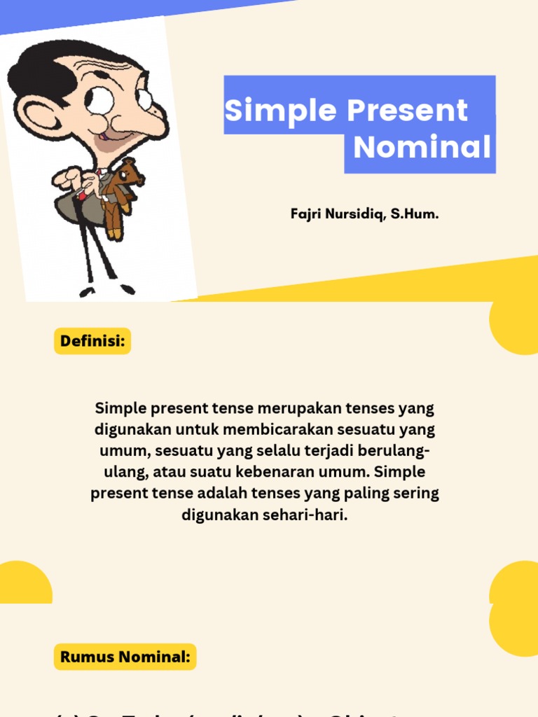 Simple Present (Nominal) PDF | PDF