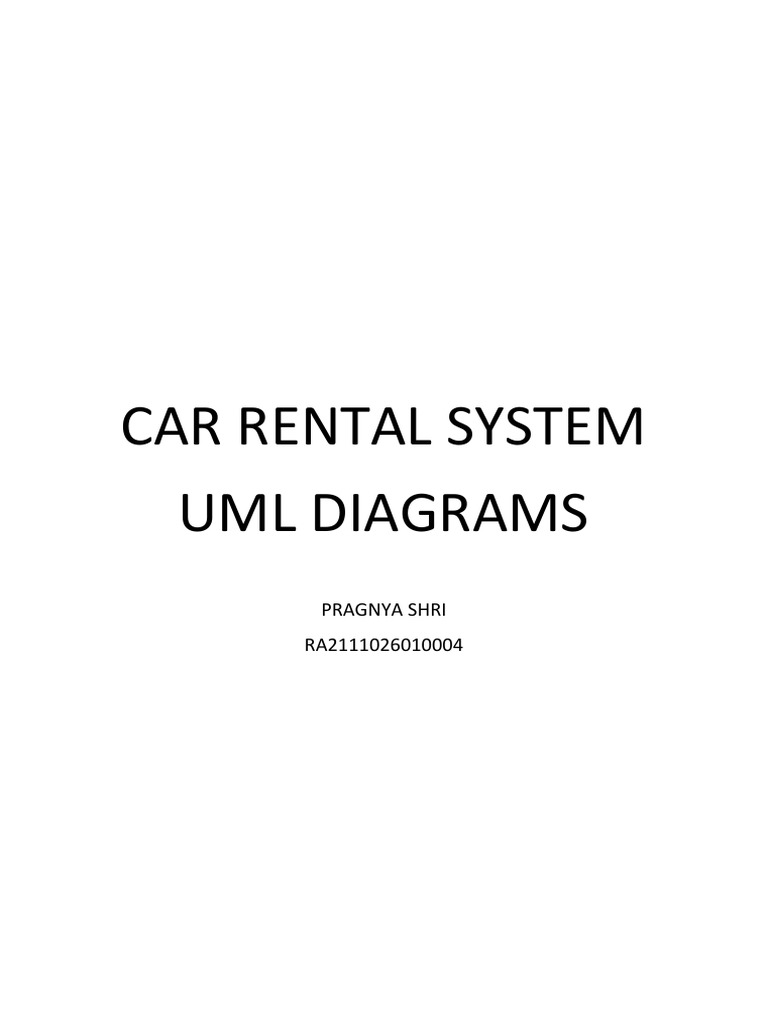 Car Rental System | PDF