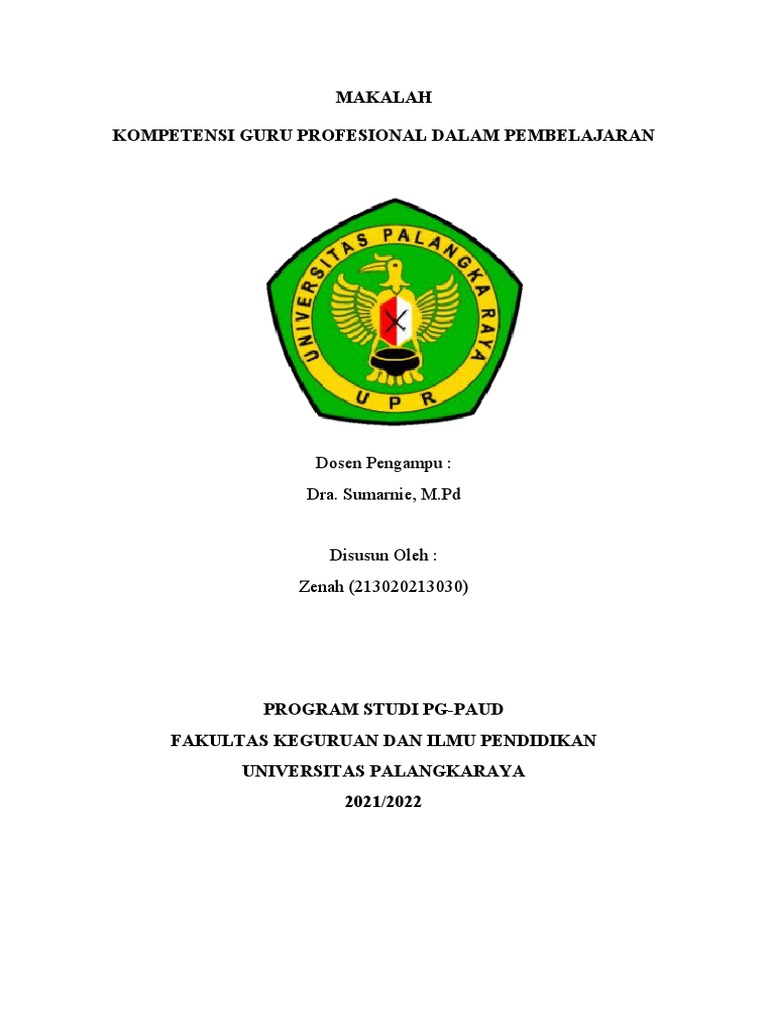 MAKALAH Kompetensi Guru Profesional Dalam Pembelajaran | PDF