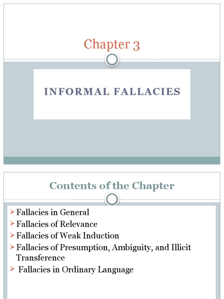 AAU Logic Chapter 3. Lectur | PDF