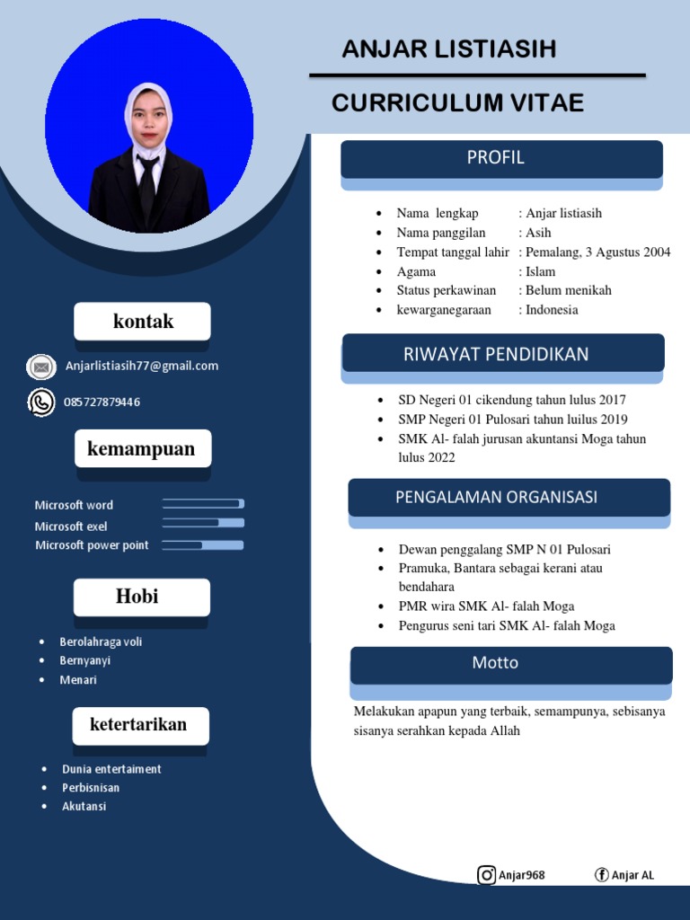 Kurikulum Vitae Luplup Acih PDF | PDF