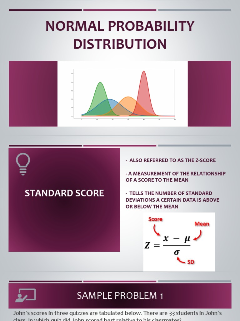 Normal Probability Distribution PDF | PDF