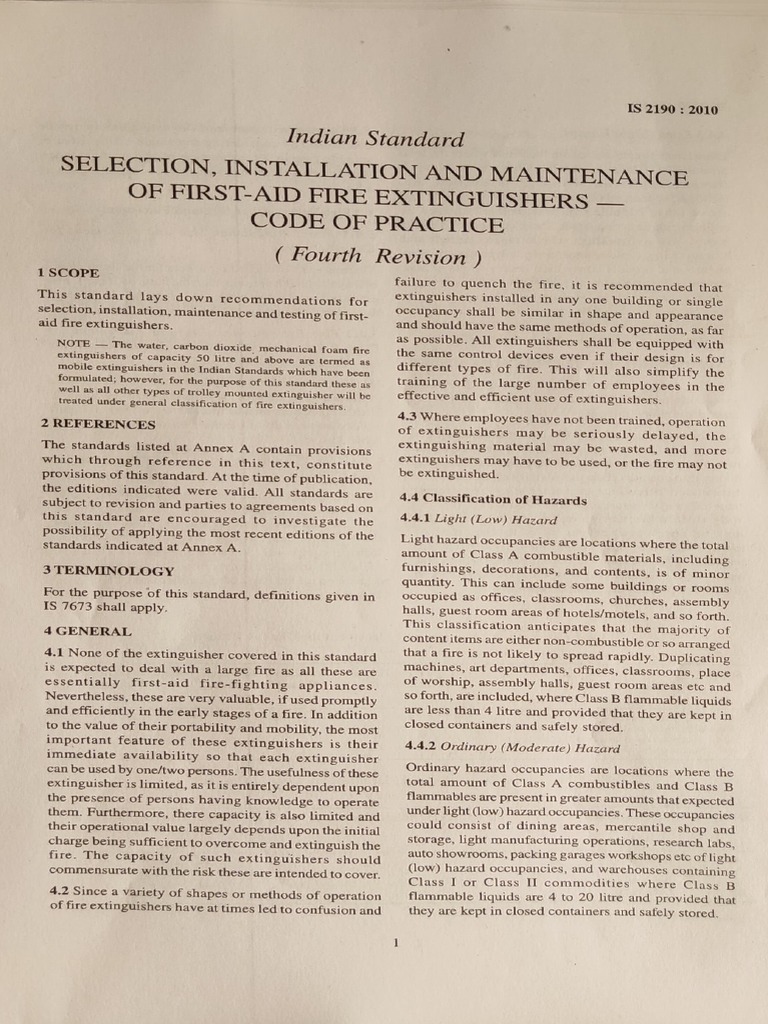 Is 2190 | PDF