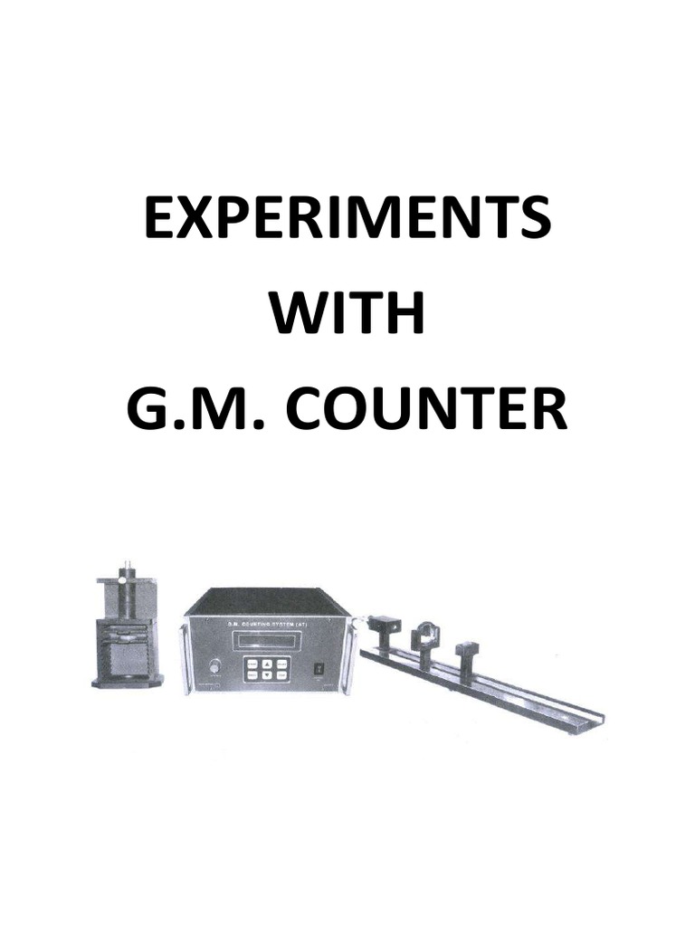 Analysis of Dead Time and Counting Statistics in Geiger-Müller Counter ...