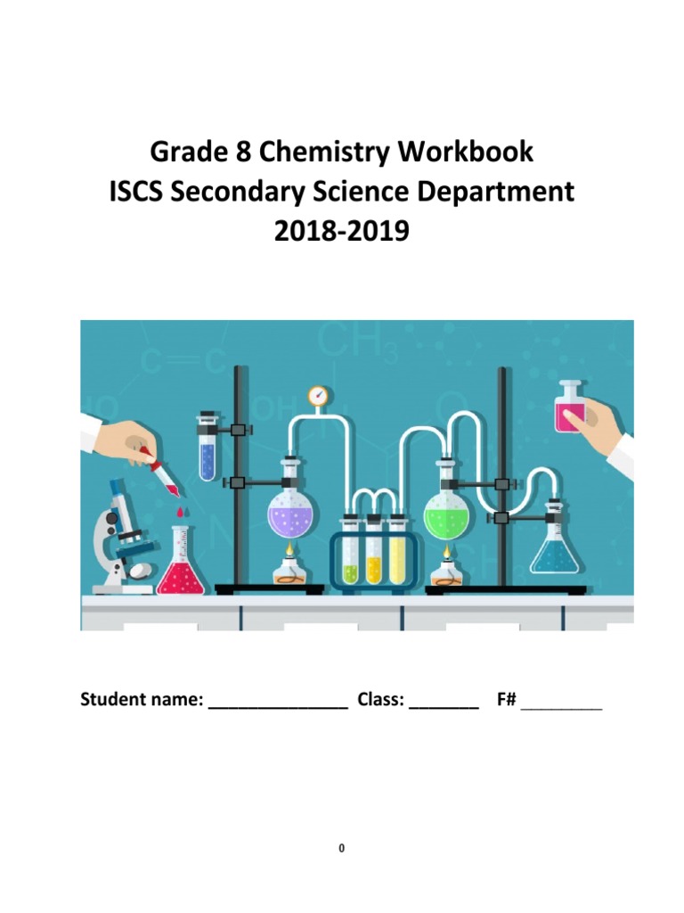 Grade 8 Chemistry Workbook 2018-2019 | PDF