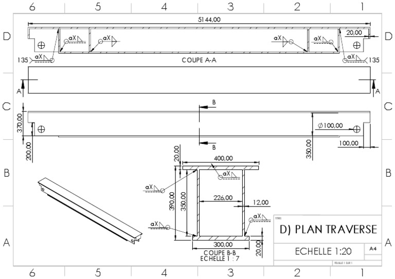 Plan de traverse en échelle 1:20 | PDF