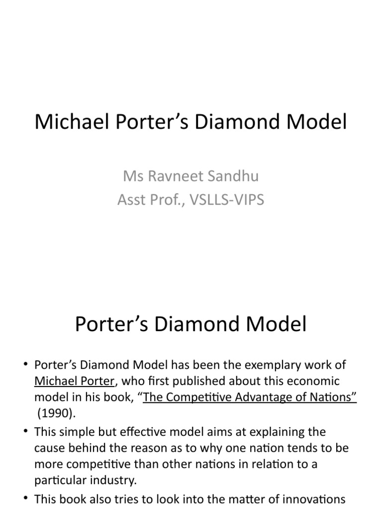 Understanding Porter's Diamond Model | PDF | Economies | Business Economics