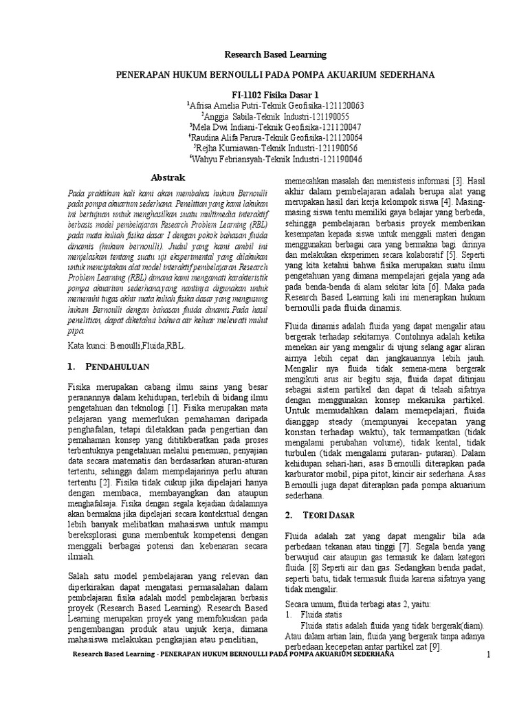 Laporan RBL - Kelompok 3 - TPB 29a | PDF