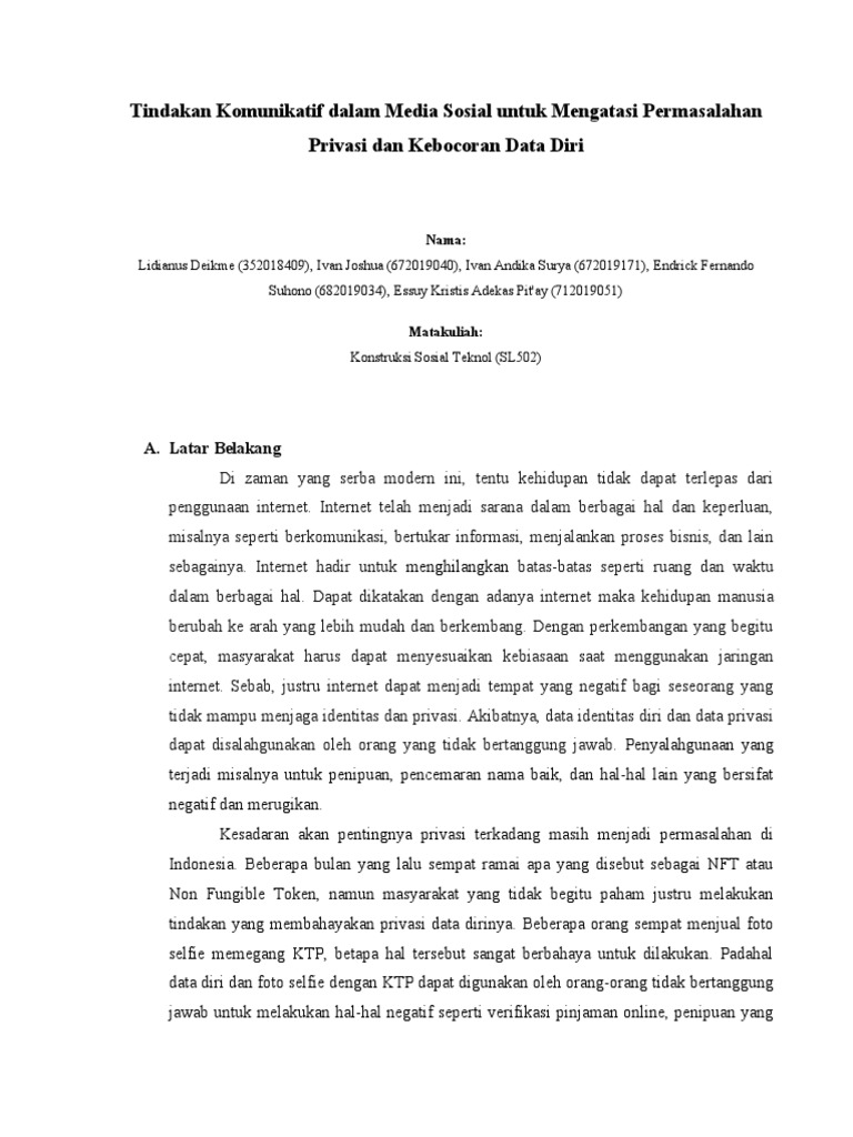 Ivan Andika Surya - TTS TSK | PDF