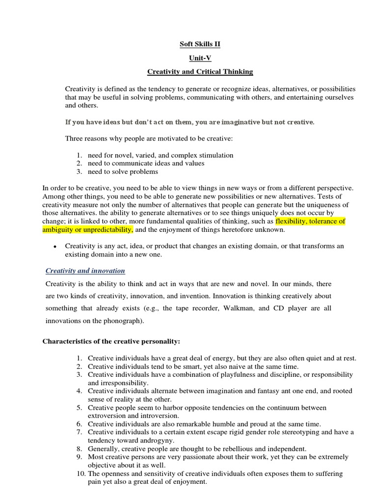 Soft Skills II Unit 5 Final | PDF