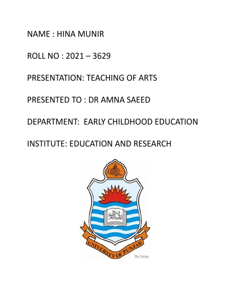 Word Assignment Art | PDF