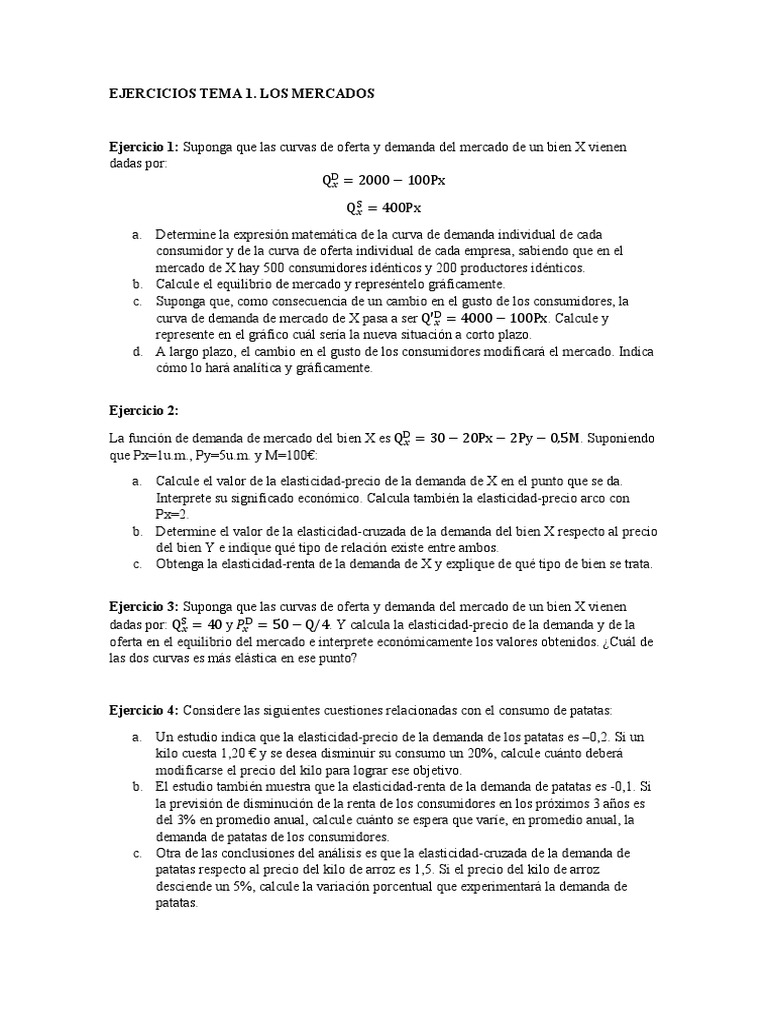 Tema 1 Ejercicios | PDF