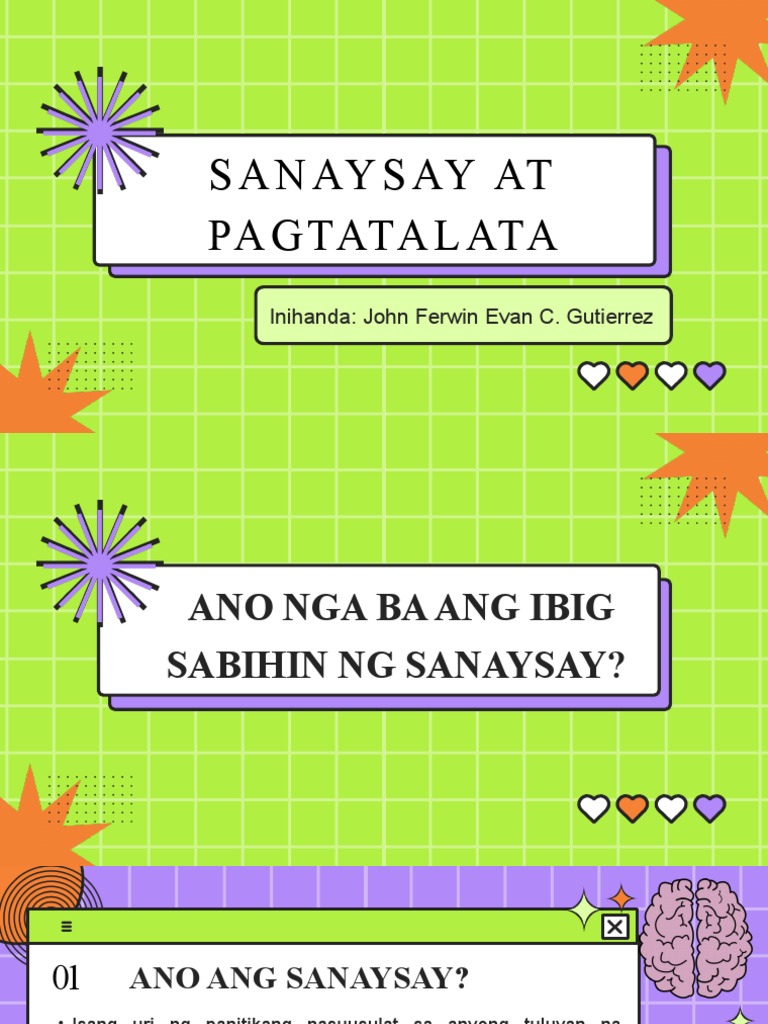 Sanaysay at Pagtatalata | PDF