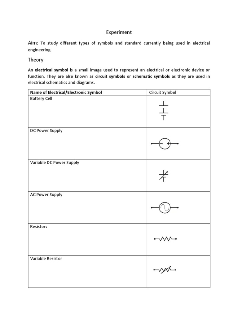 Name of Electrical symbols.pdf | PDF