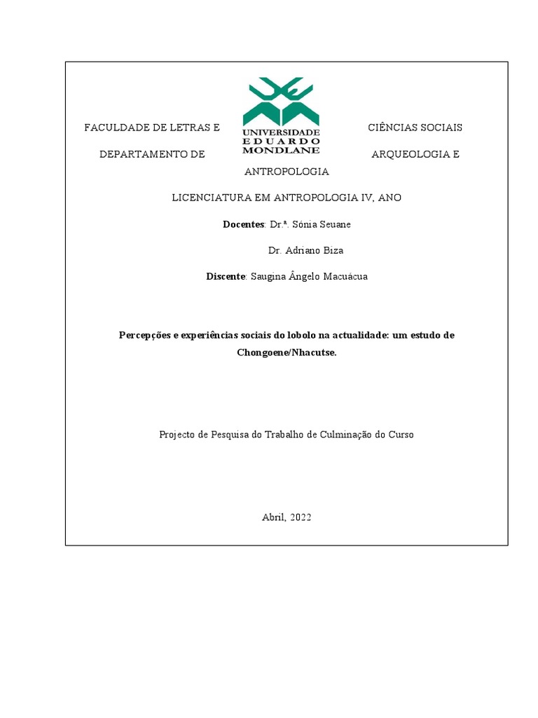 Lobolo em Moçambique: Percepções Atuais | PDF