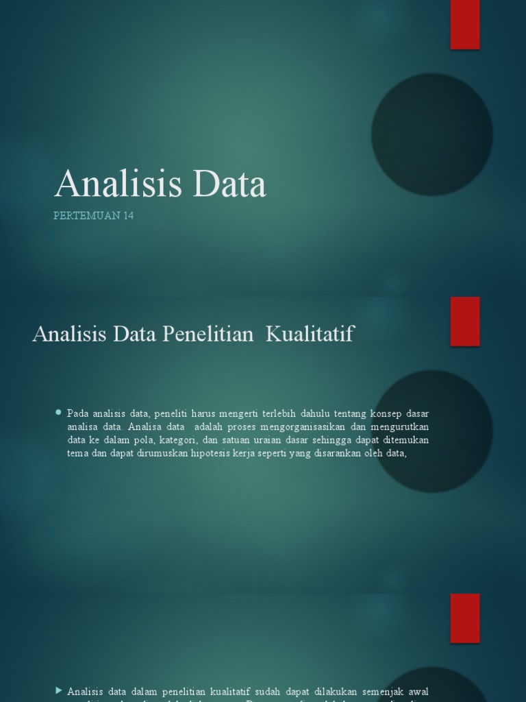 Analisis Data | PDF