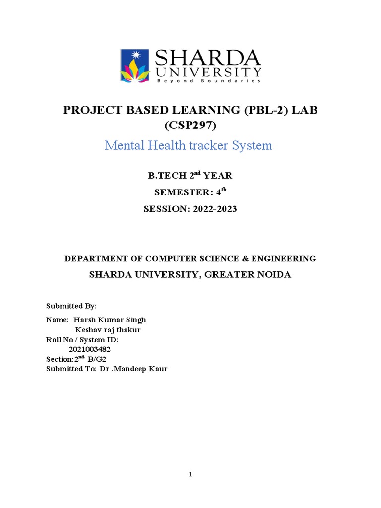 Mental Health Report | PDF