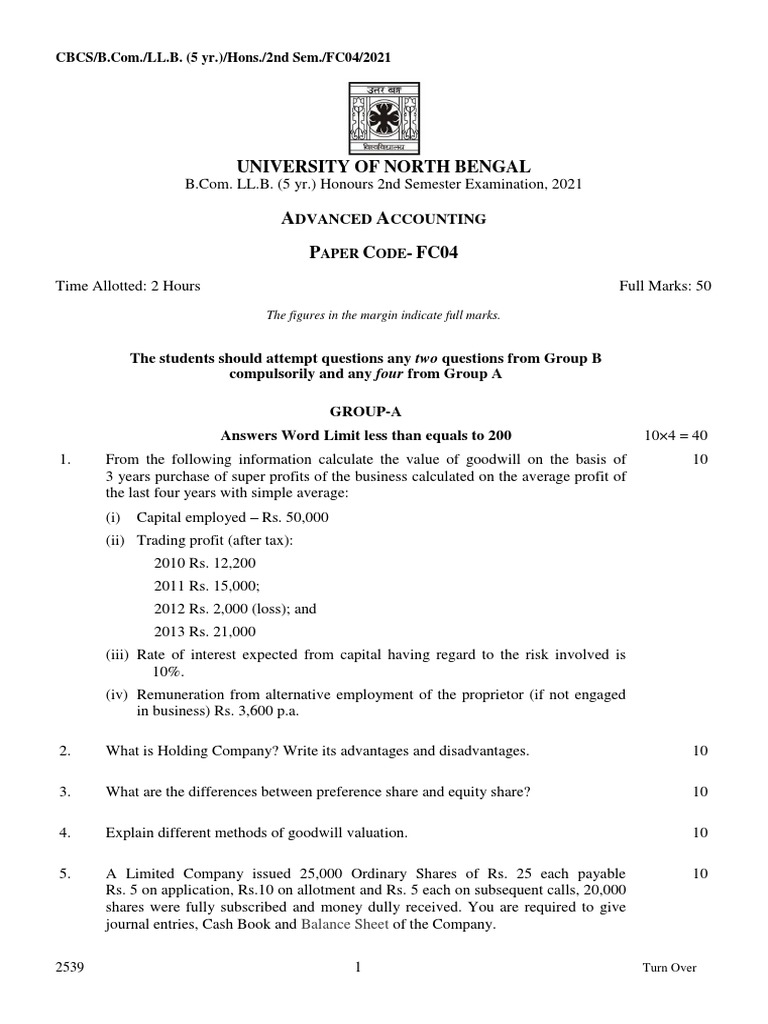 Advanced Accounting PDF | PDF