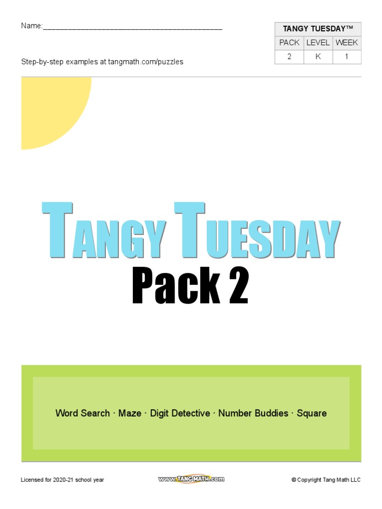 Tang Math 1tt20 | PDF