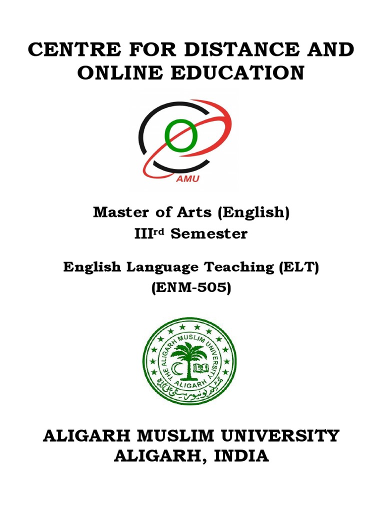 English Language Teaching (ELT) (ENM-505) - Unit 4 PDF | PDF English Language Teaching (ELT) (ENM-505) - Unit 4 PDF | PDF