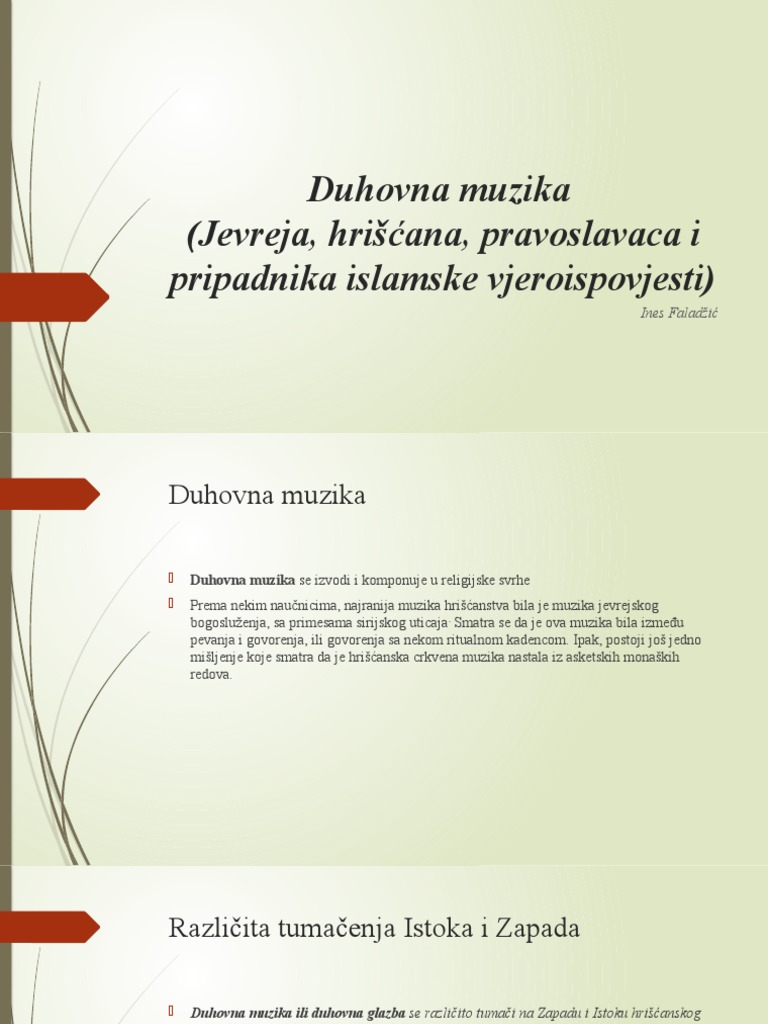 Duhovna Muzika | PDF