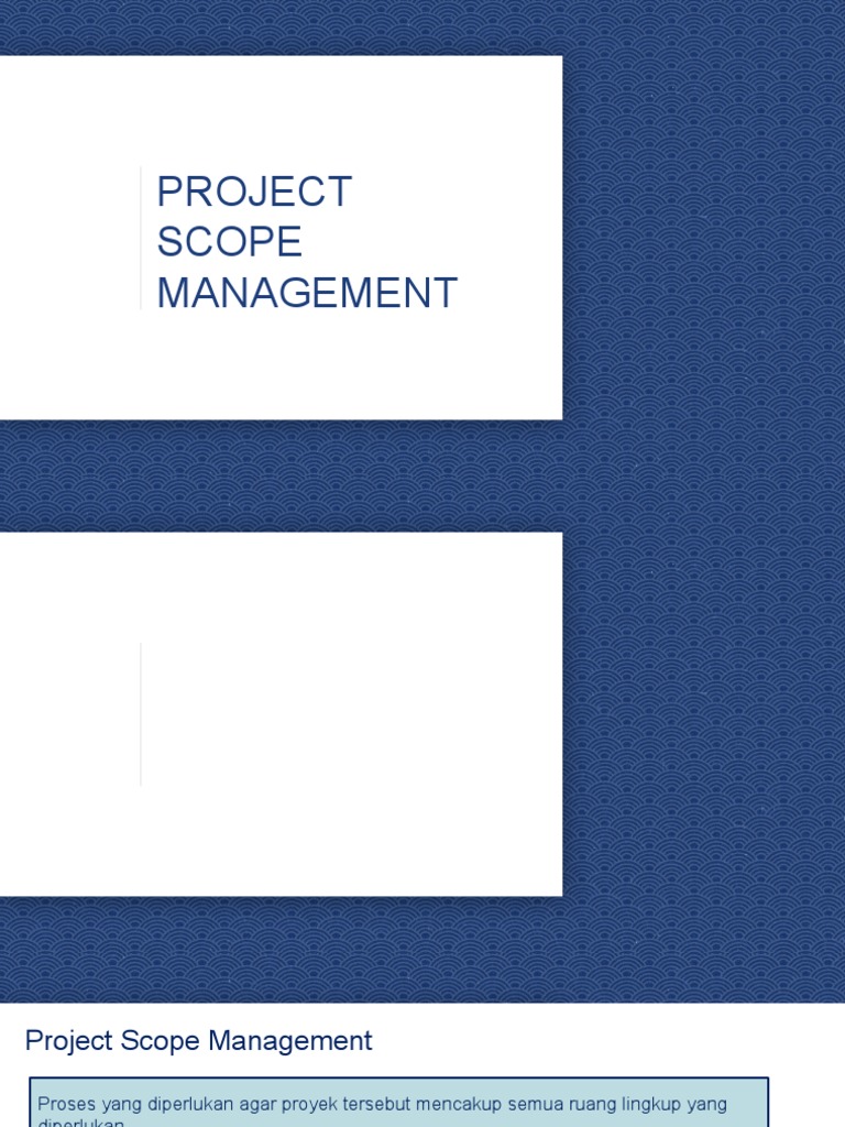 Tugas Manajemen Proyek Scope Management | PDF