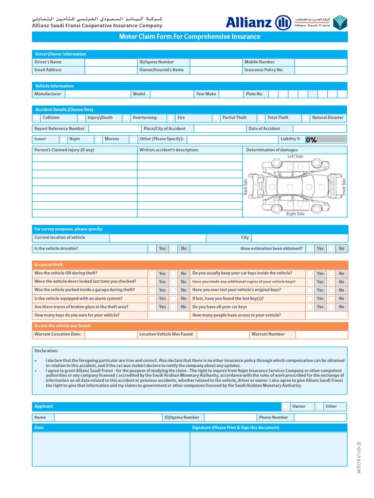 ALLIANZ - Motor_Claims_Form_EN.pdf | PDF