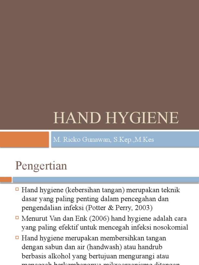 Hand Hygiene | PDF | Kesehatan Holistik | Sains & Matematika