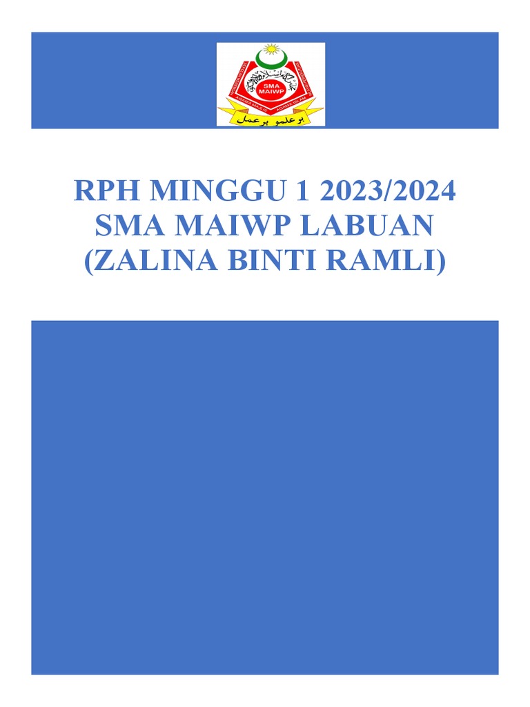 RPH Minggu 1 2020:2024 PDF | PDF