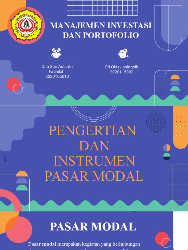 Pengertian Dan Instrumen Pasar Modal (Kel 2) | PDF