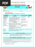 Ficha Comu Lun 17 Leemos Un Cuento Sobre La Toma de Decisiones | PDF